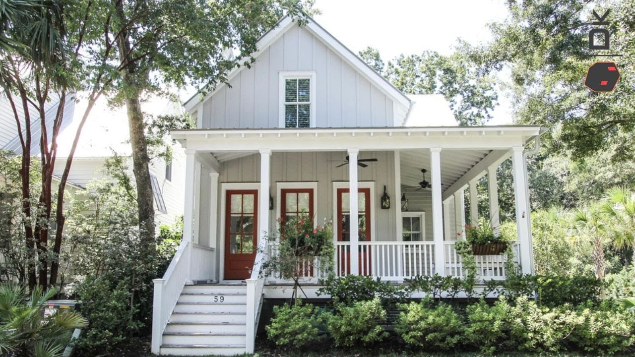Charming Lowcountry Cottage Style Home Tour with Light Filled and Open ...