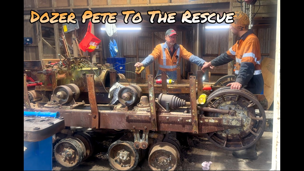 M2 Cletrac Restoration Part 4 ( Dozer Pete to the rescue ) - YouTube