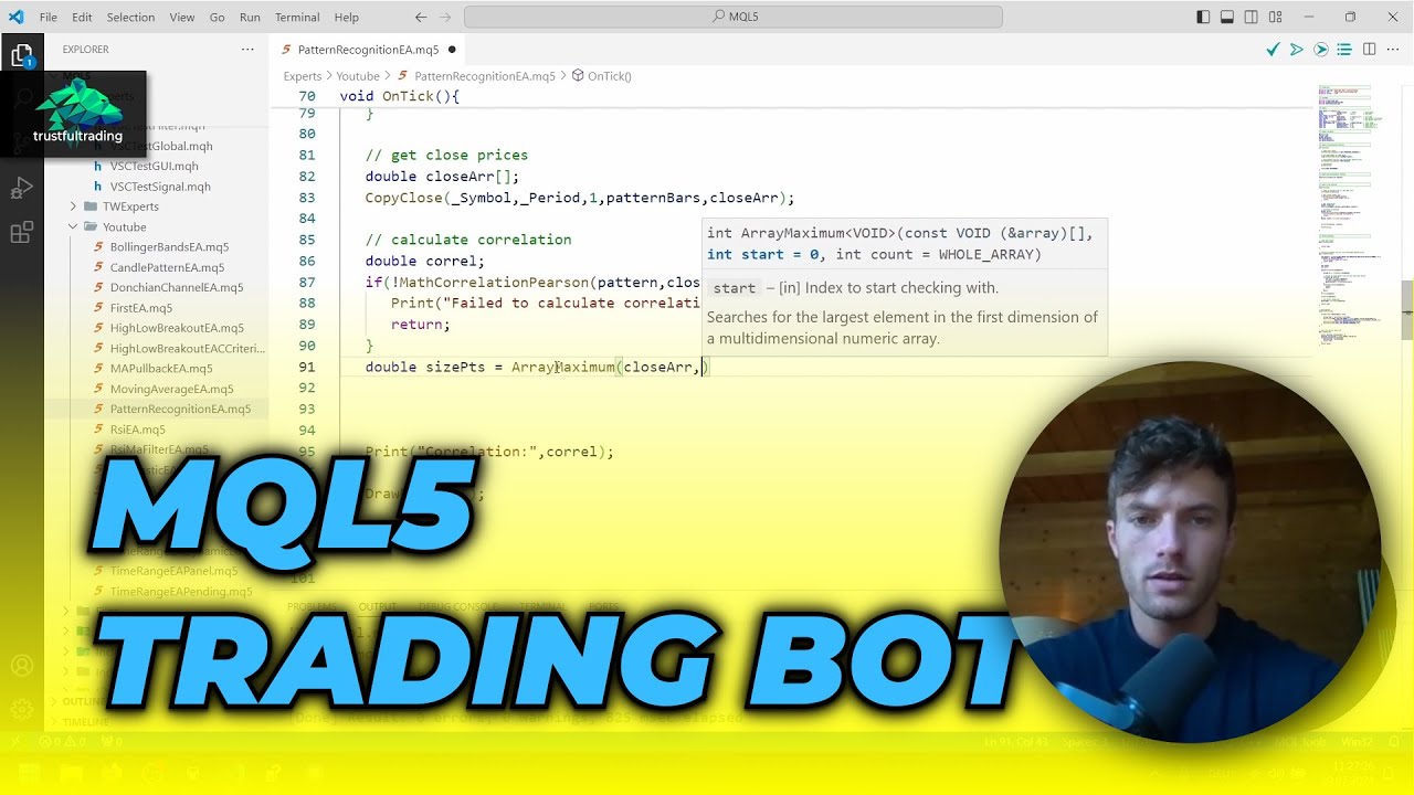 Pattern recognition trading bot | Part 4 - YouTube