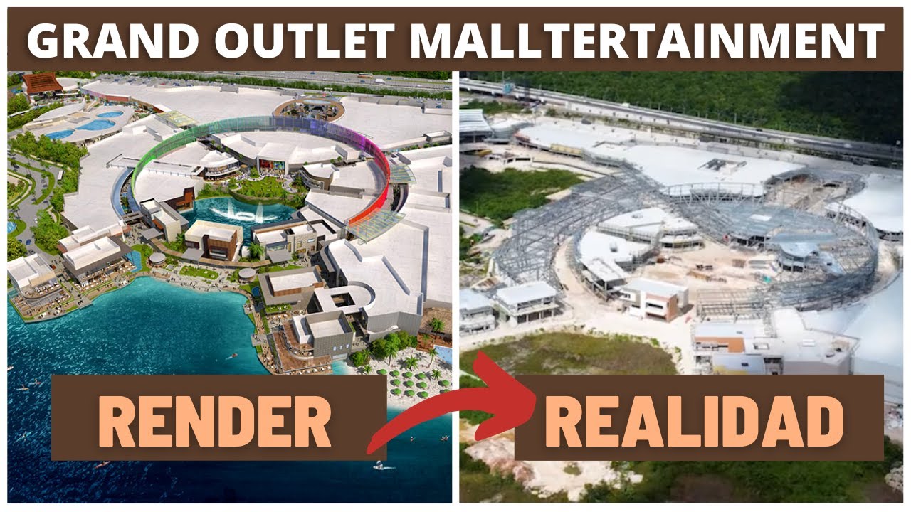 NUEVOS AVANCES del GRAND OUTLET MALLTERTAINMENT Rivera Maya 😱👌🙌 - YouTube