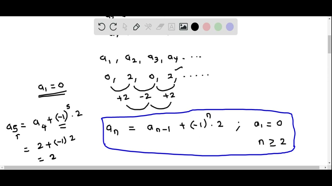 Calculus AB Recursive Definition of sequence - YouTube
