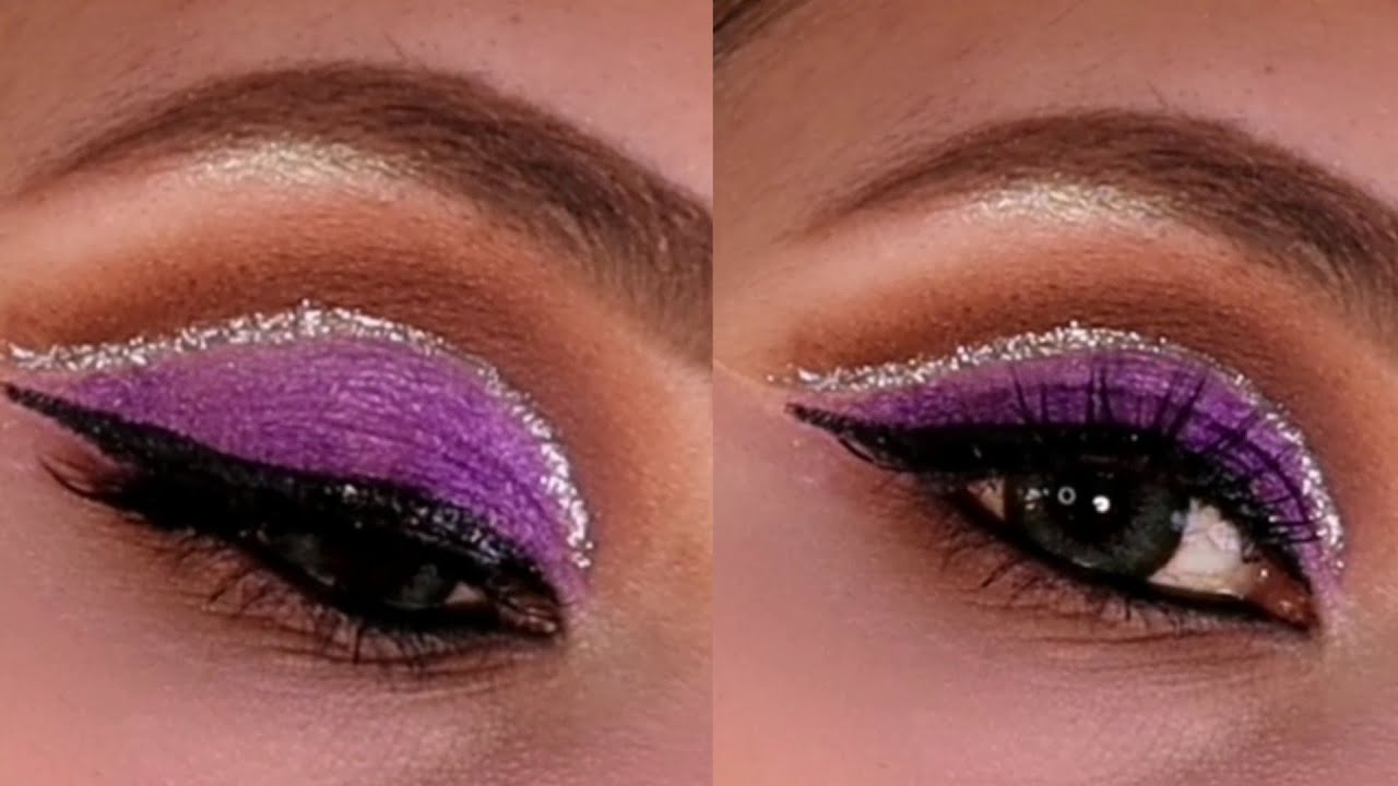 PURPLE CUT CREASE EYESHADOW TUTORIAL| AnjelMae - YouTube