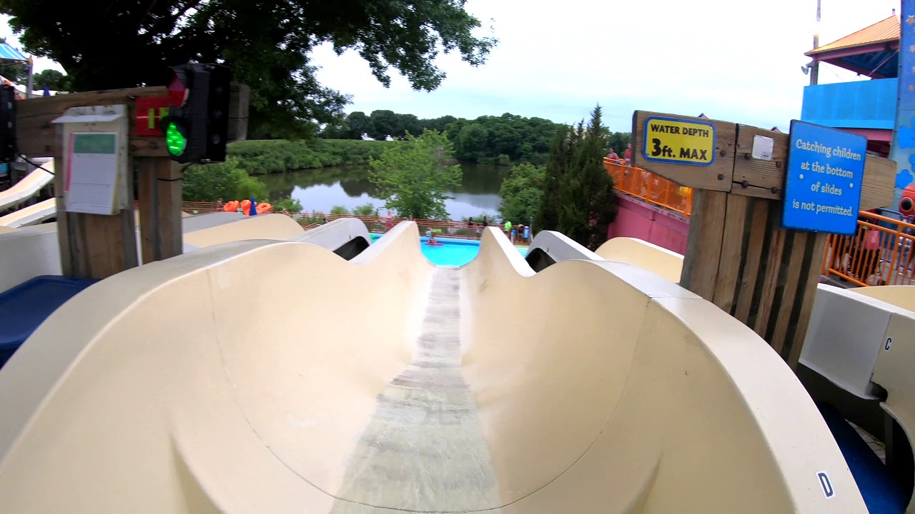 Sesame Place Slippery Slopes Water Slide - YouTube