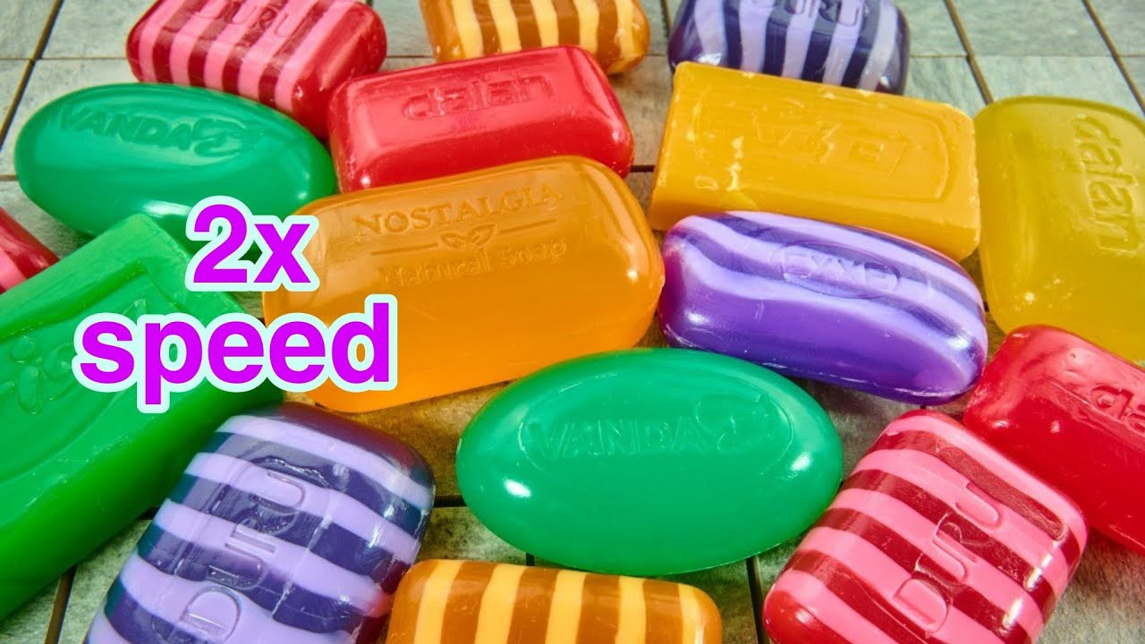2X SPEED | ASMR SOAP | Dry Soap cutting| Soap Carving | No Talking | 4K ...