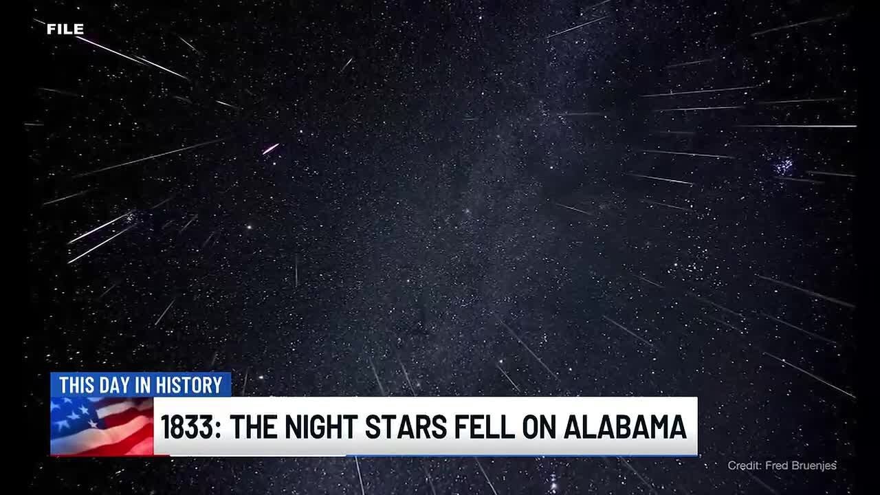 This Day in History: The night stars fell on Alabama in 1833 - YouTube