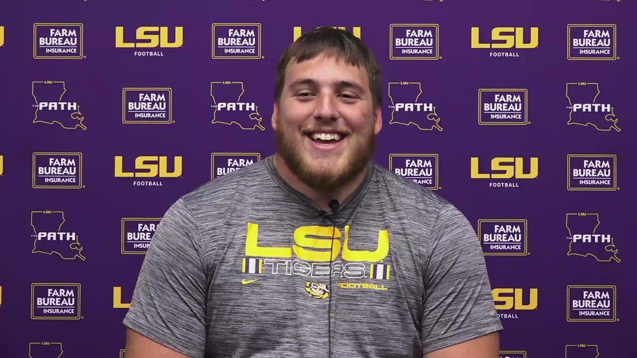 LSU OL Garrett Dellinger interview - YouTube