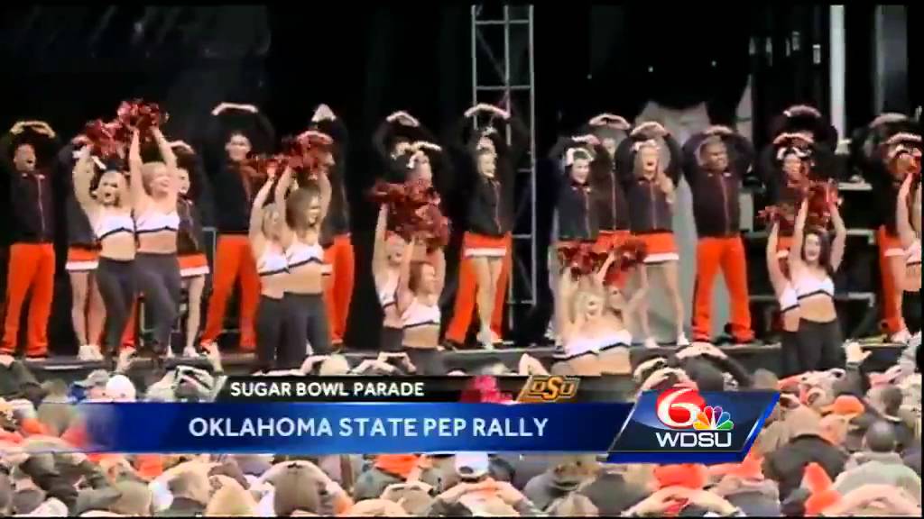 New Year's Eve Parade: Oklahoma State University pep rally - YouTube