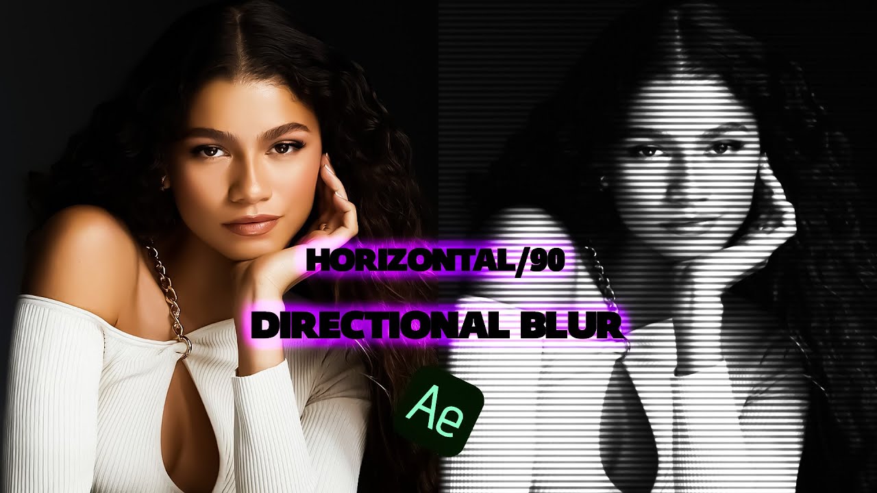 Horizental X Directional Blur Transitions Tutorials - YouTube