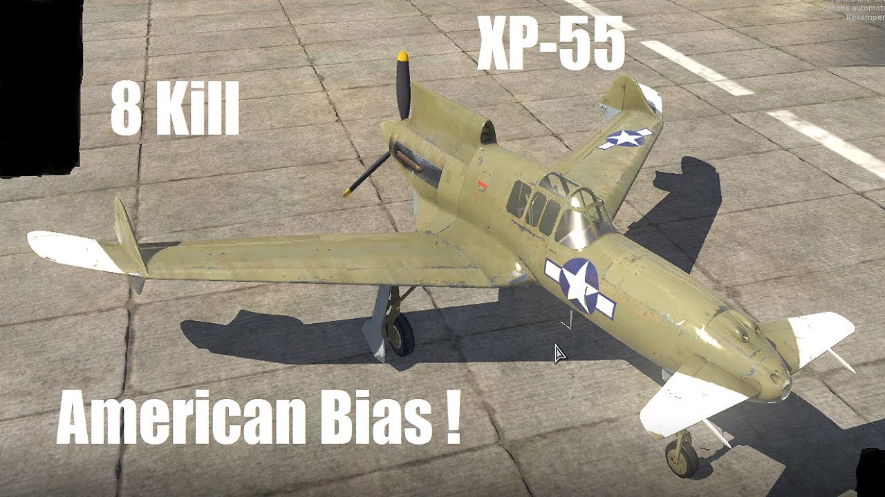 War Thunder - Hight Score with XP-55 - 8 Kill - YouTube