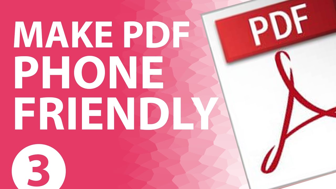 Make PDF Friendly on Phone - YouTube