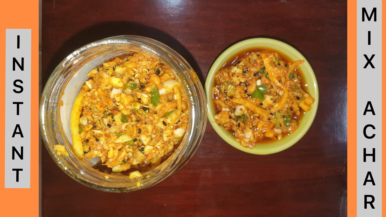 Instant Mix Achar | Dry Achar | Achar Recipe | Easy Achar | By Uzma ...