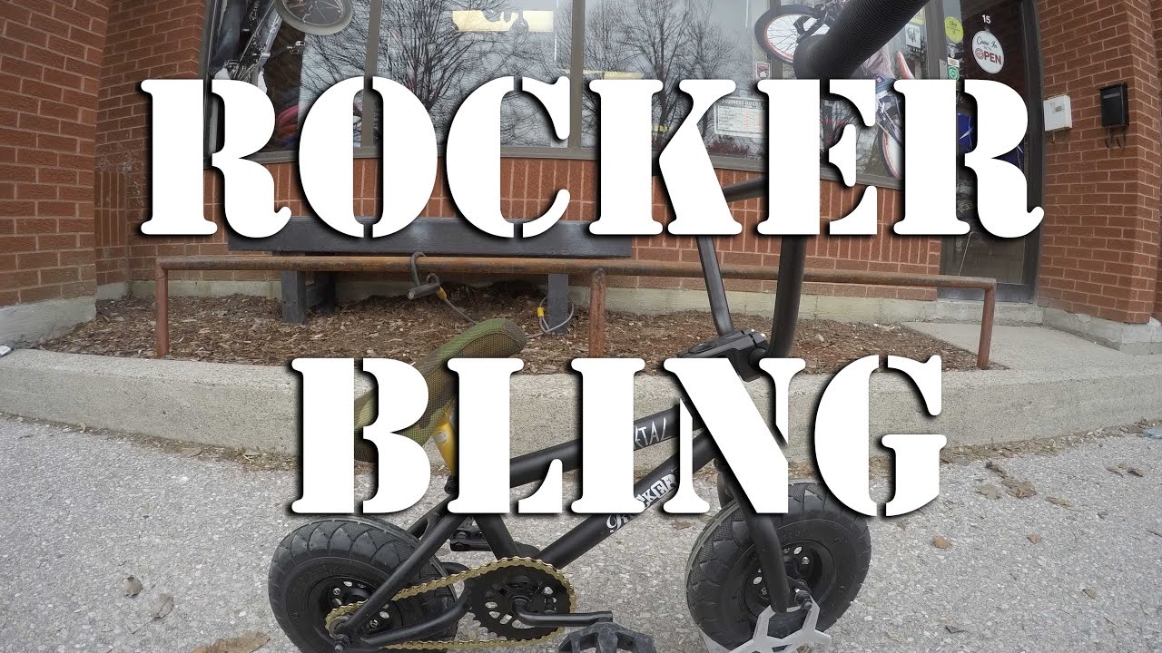 Custom ROCKER MINI BMX w/ GOLD BLING Parts - YouTube