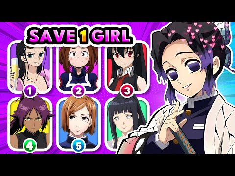 Save 1 Favorite Anime Girl From Each Anime (Top Waifus) | Anime Quiz🩷🔥