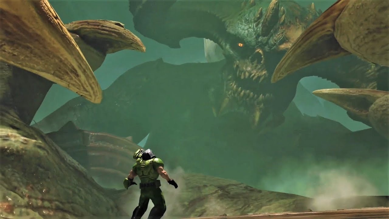 DOOM ETERNAL: The Ancient Gods - Awakening the Giant Demon - YouTube