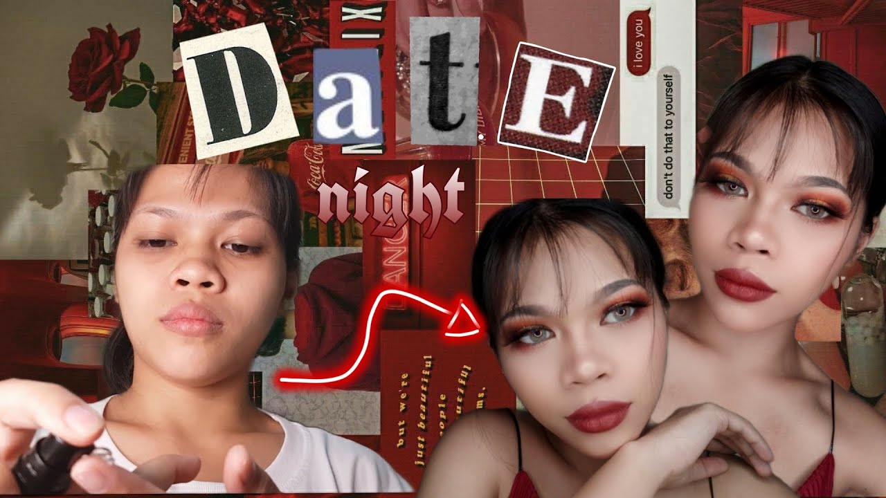 Date Night Make Up Tutorial | Burgundy Red | Meleia Ysabel - YouTube