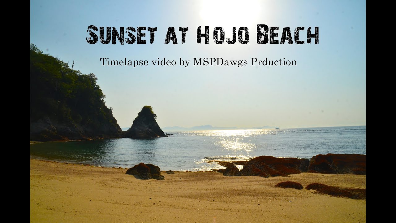 Beautiful Japan - Sunset at Hojo beach, Ehime, Japan - YouTube