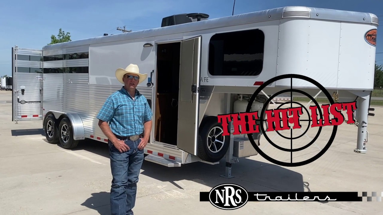 NRS Trailers - 2018 Sundowner 3 Horse 6' Living Quarters Trailer - YouTube