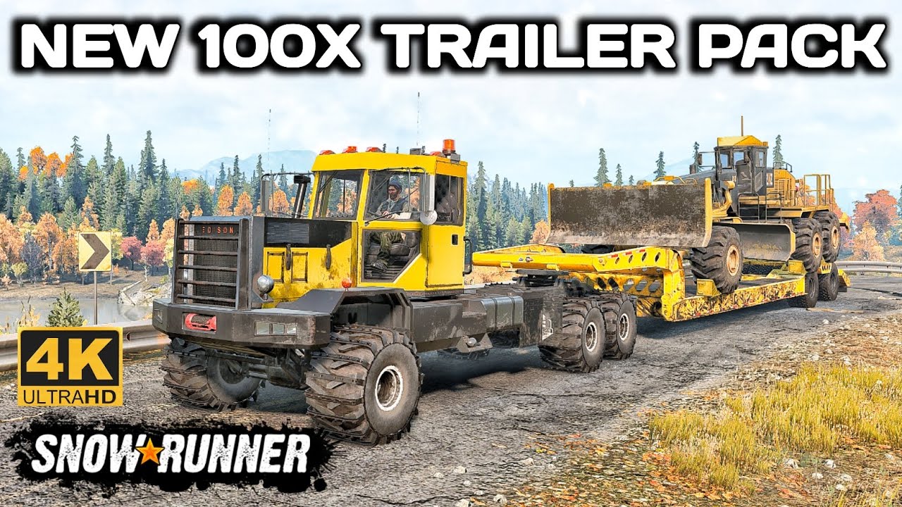 NEW 100X TRAILER PACK In SnowRunner Season 16 #snowrunner #offroad # ...