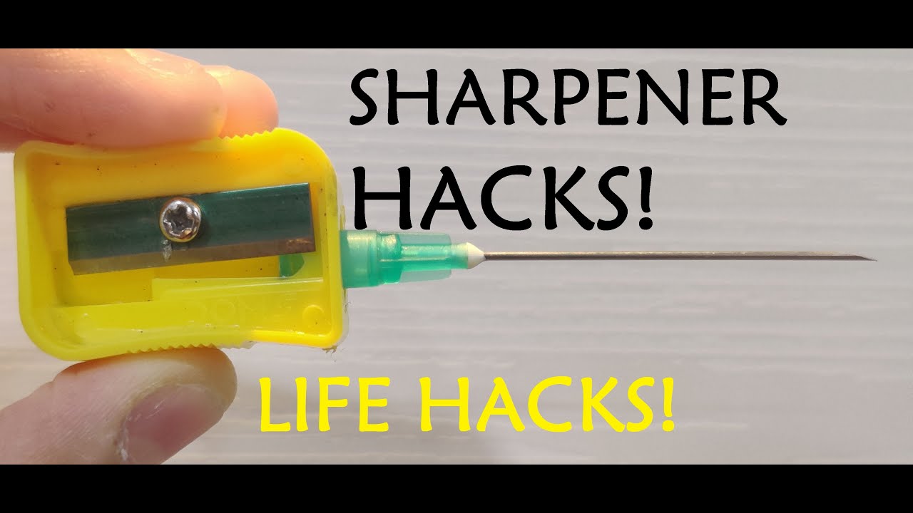 7 Life Hacks for Sharpener YOU SHOULD KNOW! - YouTube