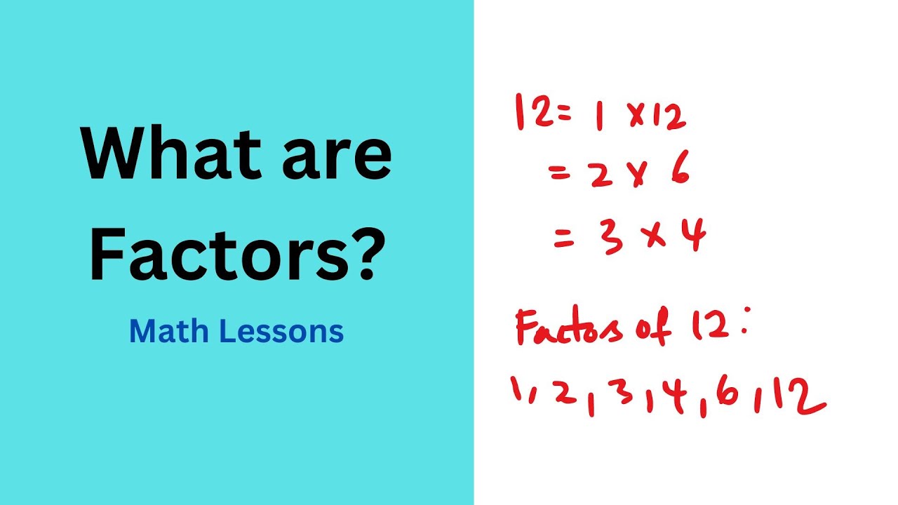 What Are Factors In Math Lecture And Worked Examples YouTube
