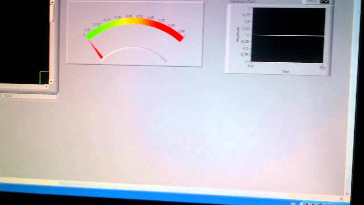 Sensor de distancia con labview - YouTube