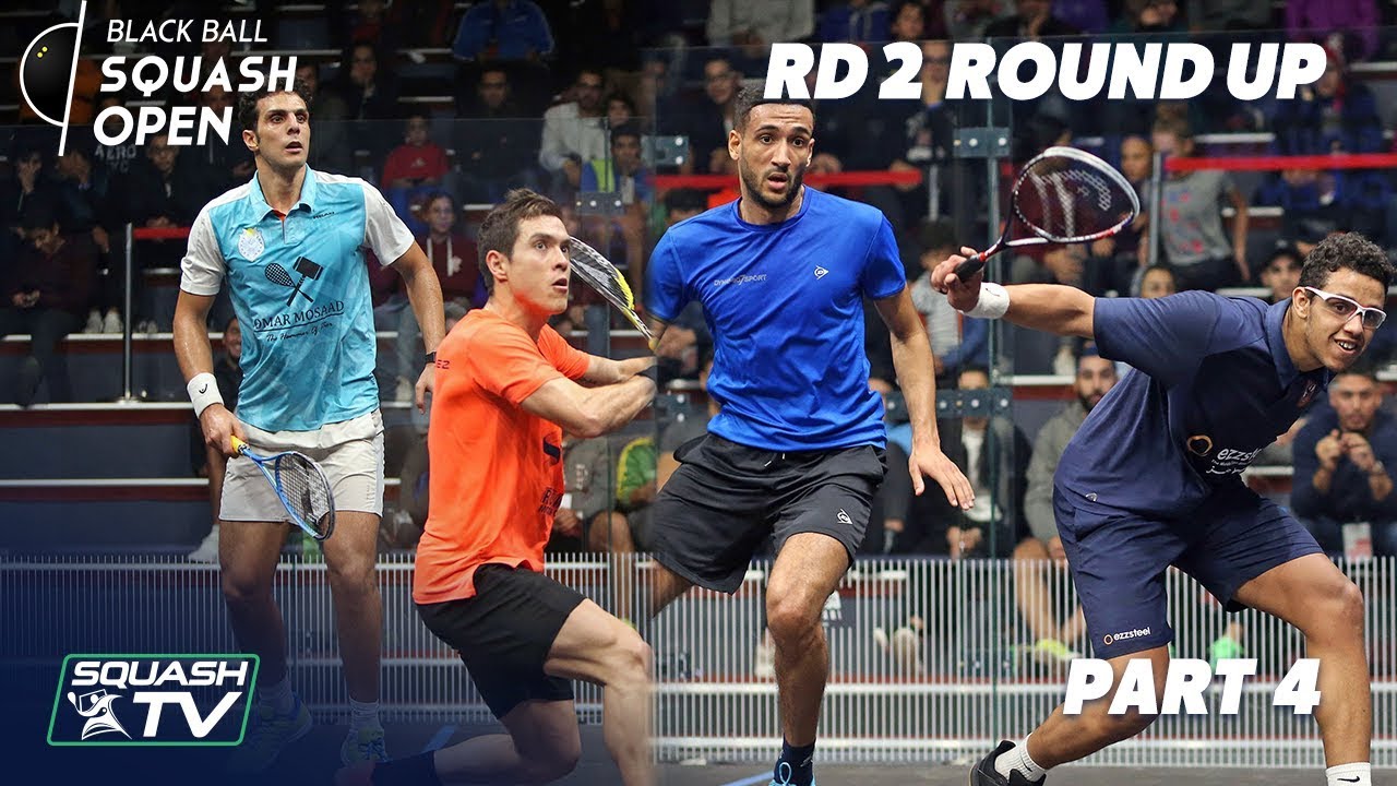 Squash: CIB Black Ball Squash Open 2018 - Rd 2 Roundup P4 - YouTube