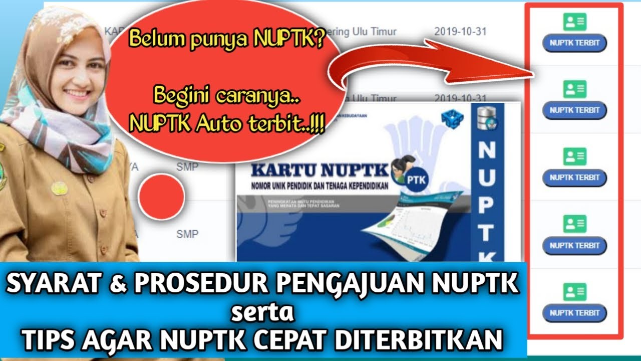 Cara mengajukan NUPTK terbaru 2022, serta tips agar NUPTK cepat terbit ...