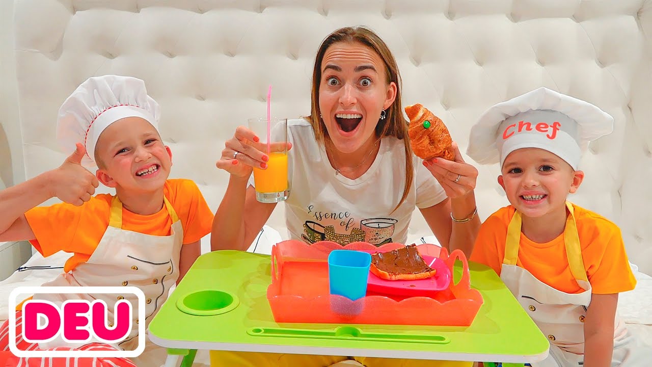 Vlad und Niki machen Frühstück für Mama - YouTube