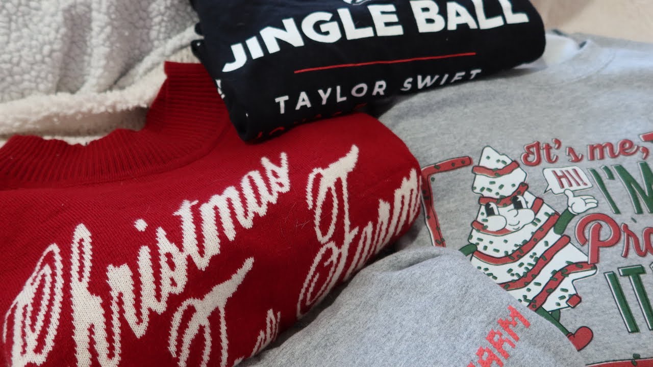 TAYLOR SWIFT HOLIDAY CLOTHING MERCH COLLECTION! - YouTube