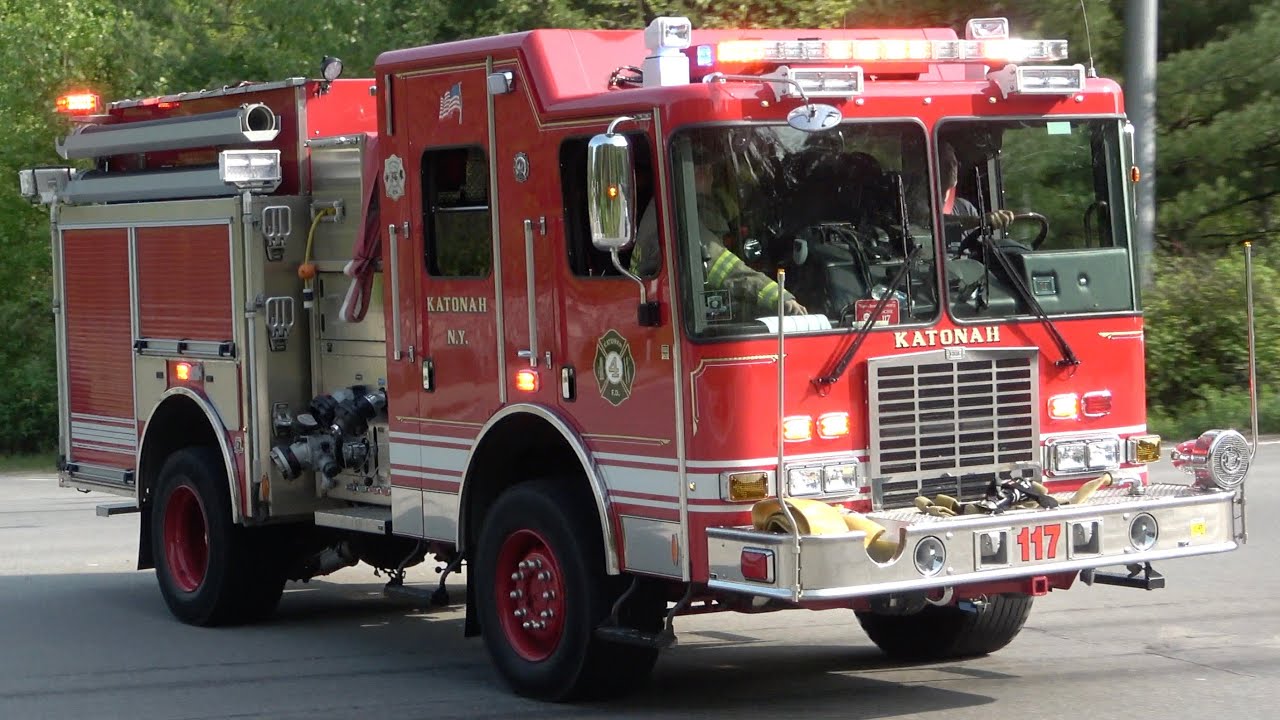 Katonah FD Car 2213, Car 2212, Engine 117, & Utility 8, & Bedford PD 10 ...