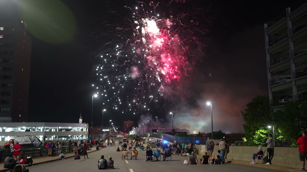 2022 08 27 Chaos Kindness Firework, Bridge St, Manchester NH 1 - YouTube