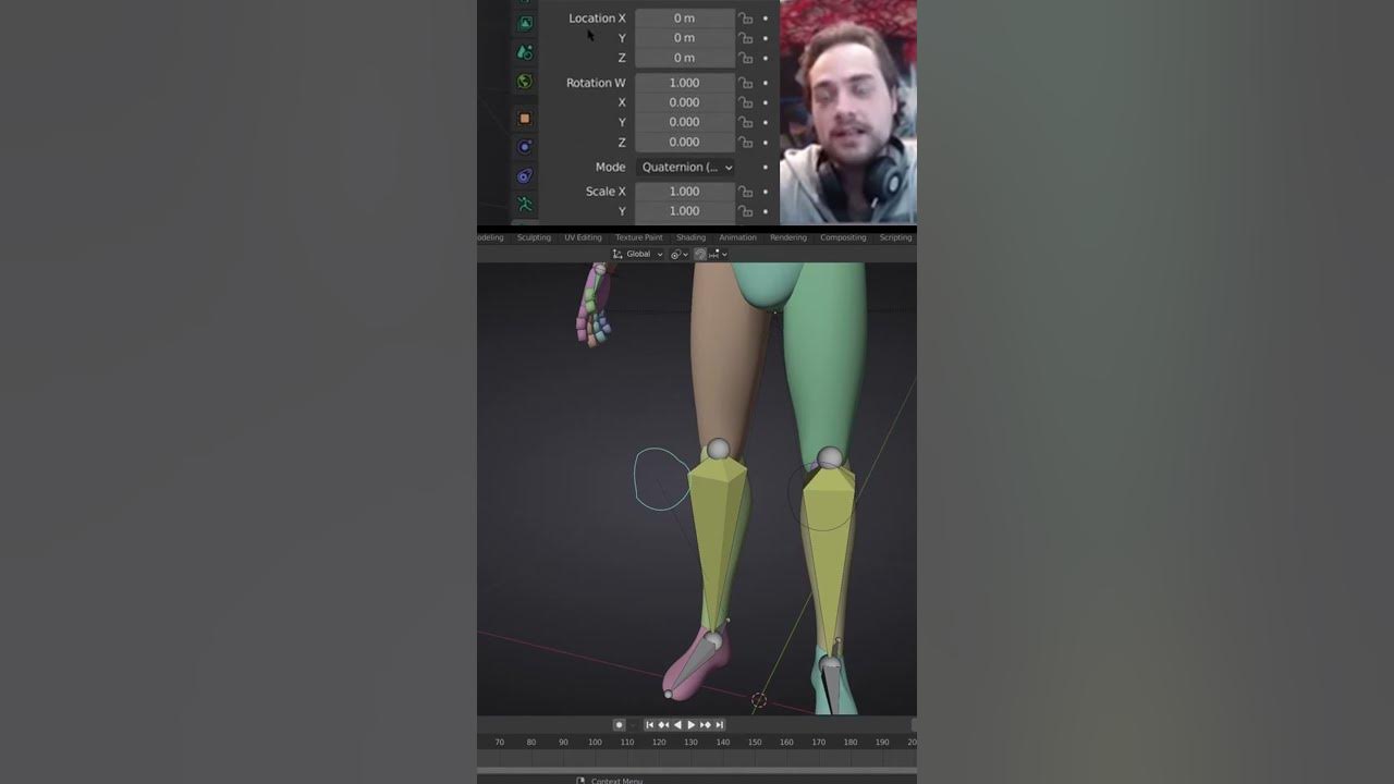 Pt.5 Crear Custom Shapes para Rigs en Blender #short #shorts #blender #b3d - YouTube