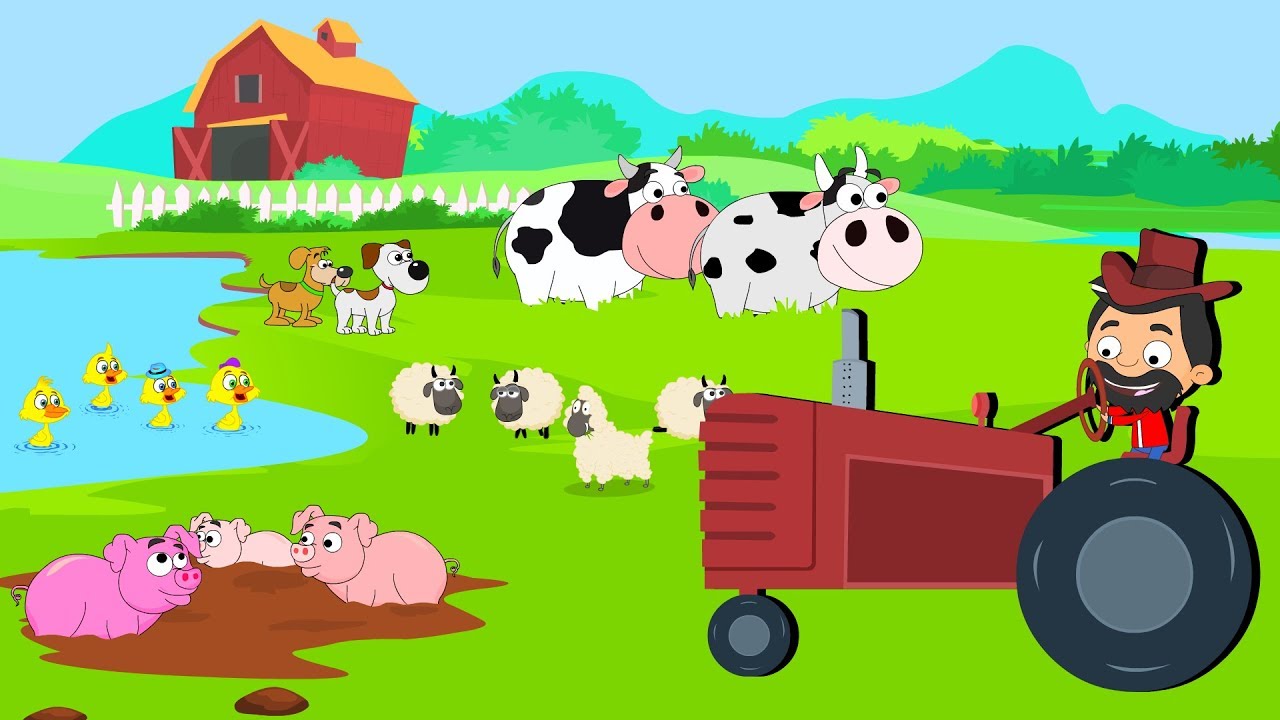 Old MacDonald Had A Farm - Animation English Nursery Rhymes & Songs for ...
