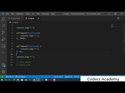 ( Js Interview Question ) Call Stack | Event Loop شرح سريع - YouTube