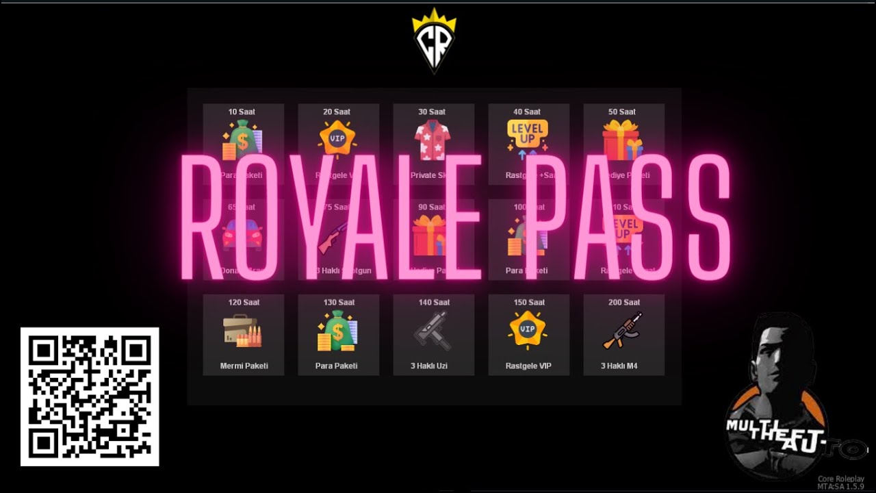 MTA CORE ROLEPLAY | ROYALE PASS SİSTEMİ - YouTube