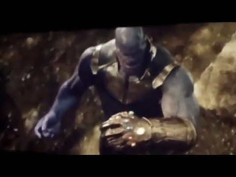 Avengers Infinity War Thanos put last stone on gauntlet - YouTube