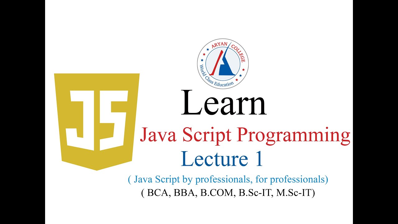 Java Script Lecture 1 ( Introduction of Java Script) - YouTube
