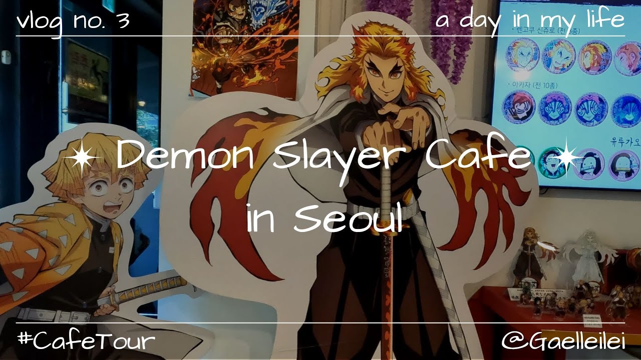 [#CafeTour 01] DEMON SLAYER CAFE IN SEOUL - YouTube
