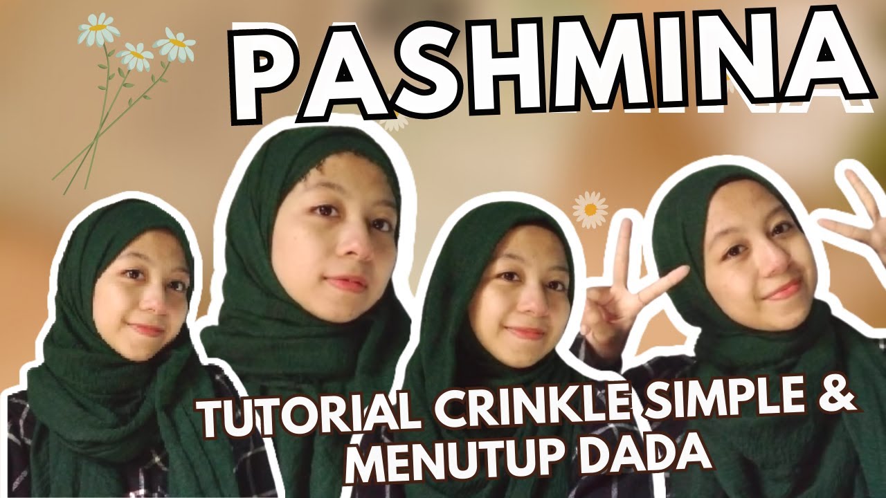 TUTORIAL PASHMINA CRINKLE SUPER GAMPANG DAN MENUTUP DADA, BISA BUAT ...