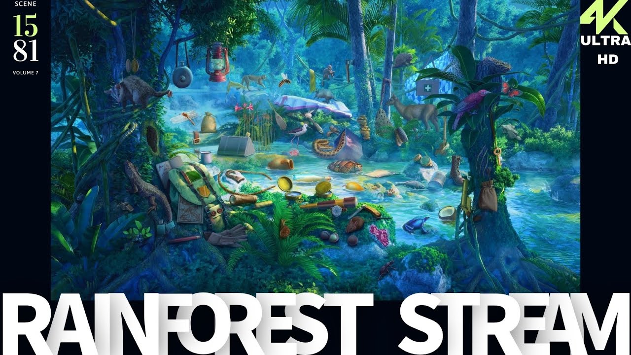 June's Journey Scene 1581 | Vol 7 Ch 22 | Rainforest Stream | Mastered ...