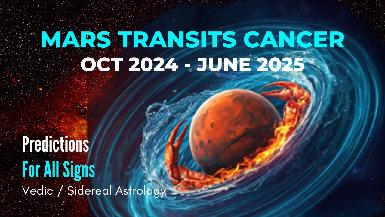 Mars Transit in Cancer All signs 2024 - YouTube