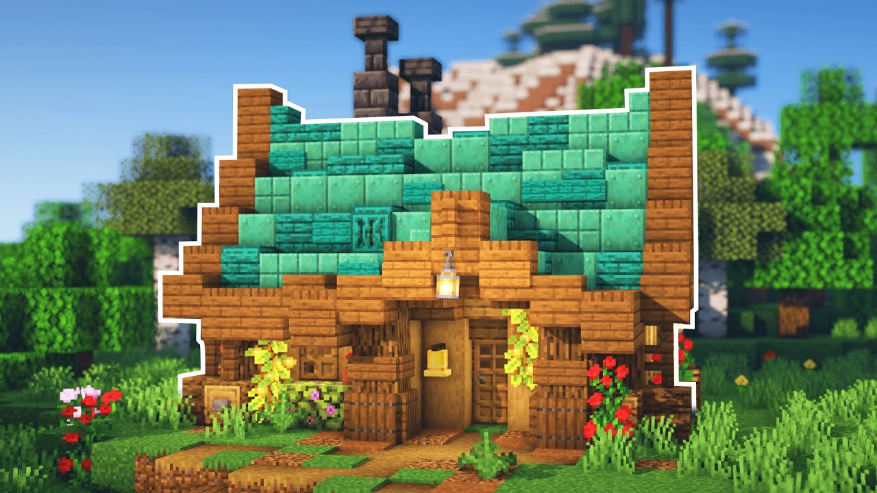 Minecraft 1.18 - Simple Survival House | 1.18 Copper House - YouTube