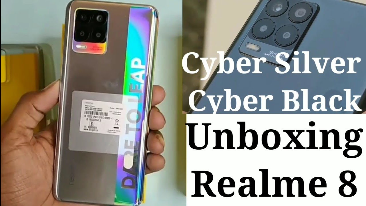 Realme 8 All Color Unboxing (Cyber Silver and Cyber Black) - YouTube