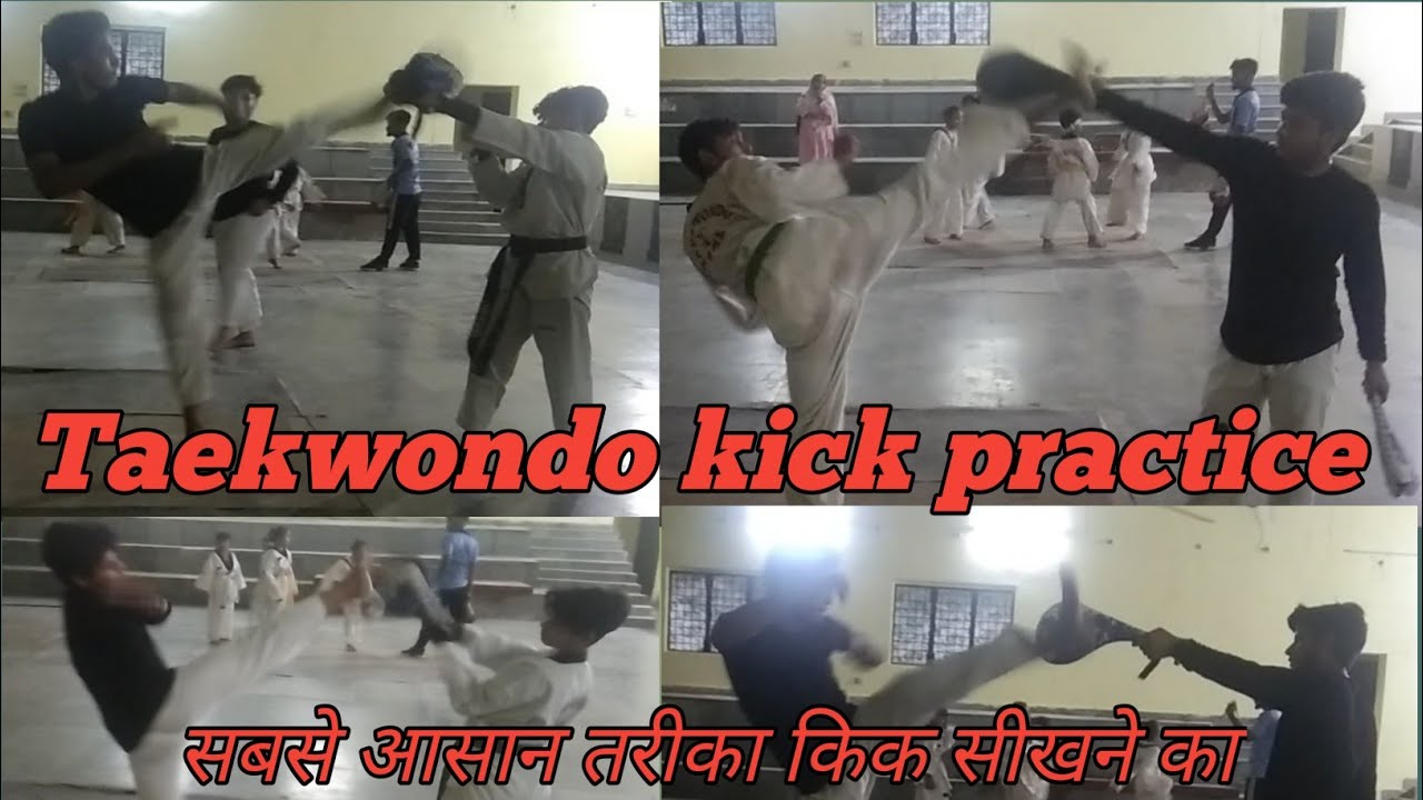 Taekwondo Kick Practice - YouTube
