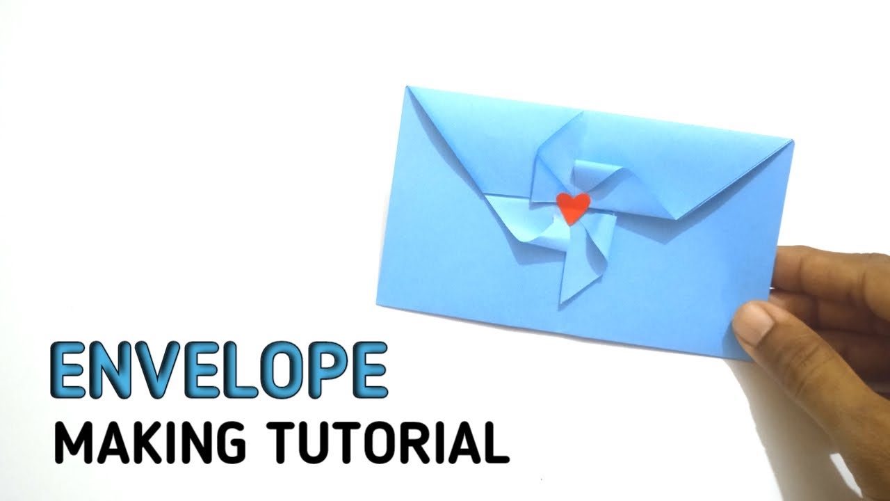 How to make paper envelope with flowers | Envelope Making Tutorial | Easy Origami Envelope | DIY ...