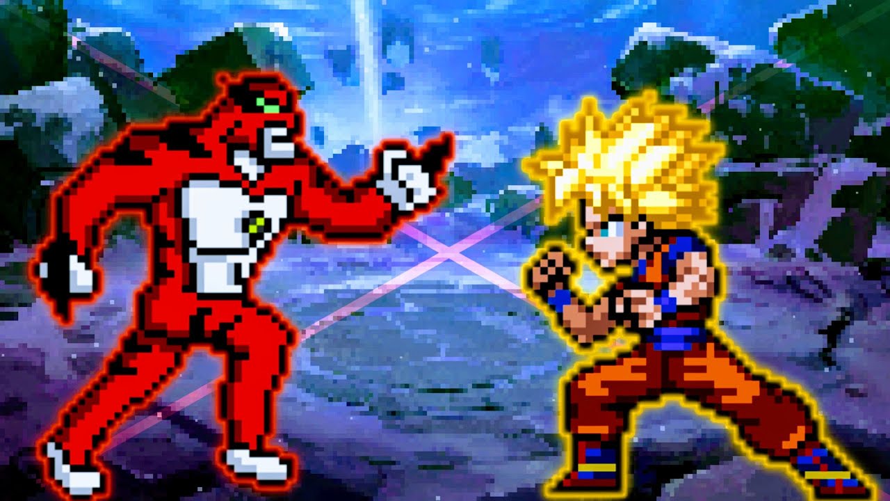 Ben 10 Omniverse VS Goku SSJ in Jump Fporce Mugen - YouTube