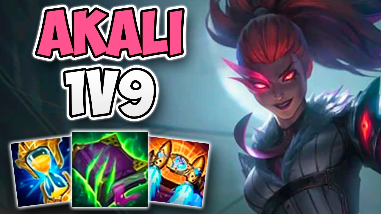 INSANE AKALI 1V9 BY A CHALLENGER AKALI MAIN | CHALLENGER AKALI MID ...