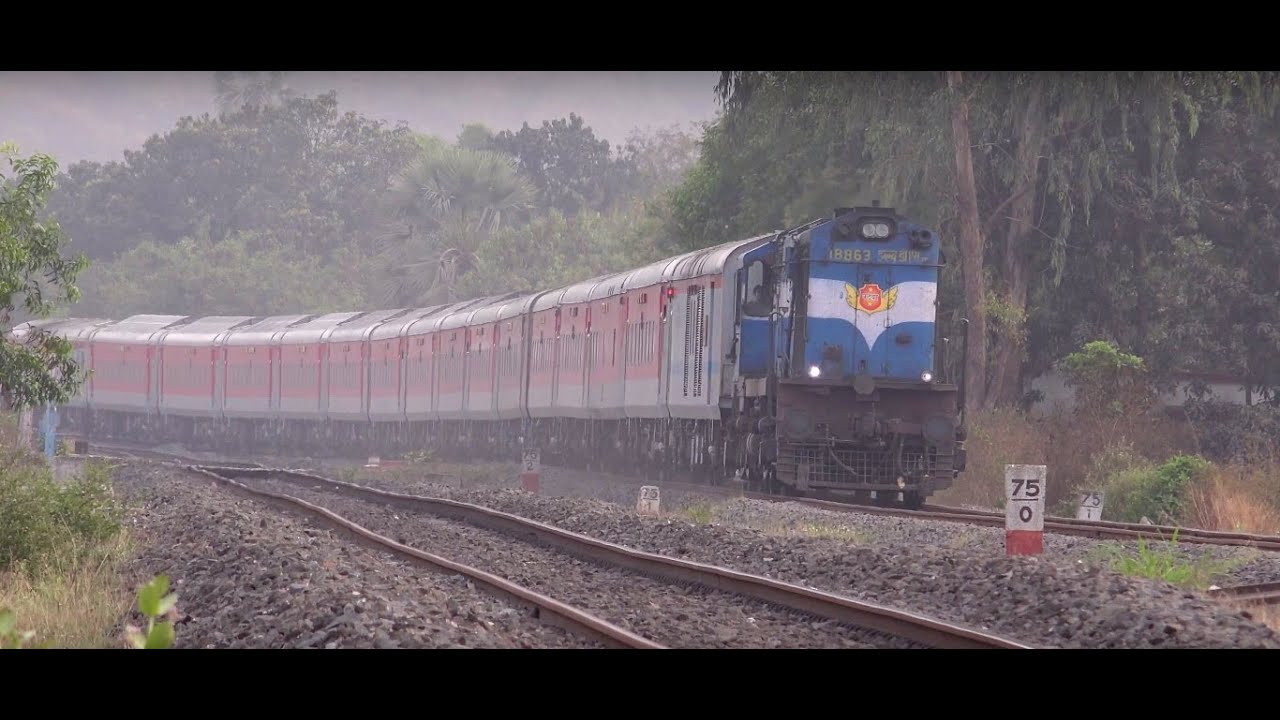 Super Shining Goa Rajdhani Express Excels in 4K Ultra High Definition ...