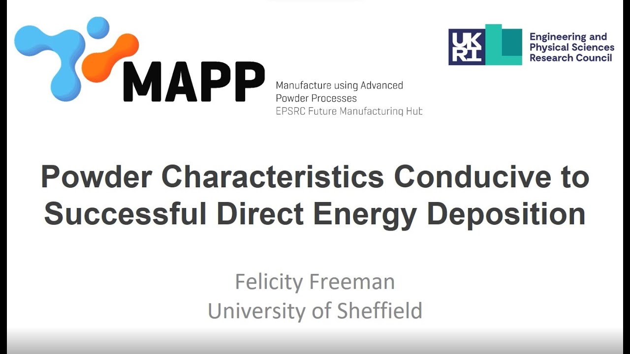 Dr Felicity Freeman speaking at the Material Characterization Additive ...