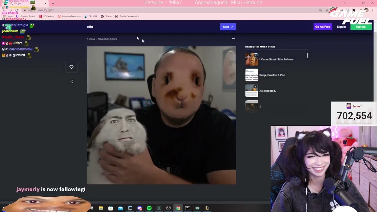 Emiru REACTS To The Most CURSED Image Ever | "Ew. WTF IS THIS??" - Emi ...